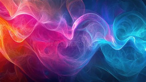 Vibrant Abstract Swirl Of Colorful Lines And Shapes In Dynamic Motion Stock Illustration