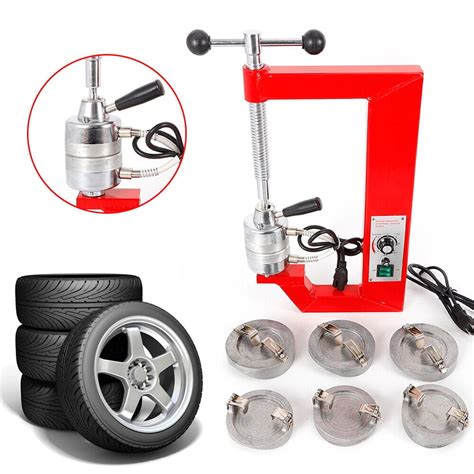 Miumaeov Vulcanizer Tyre Repair Machine Kit Vulcanizing Tire Patches Maker With 6 Molds 110v