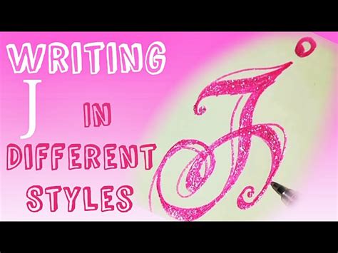 Alphabet J In Different Styles