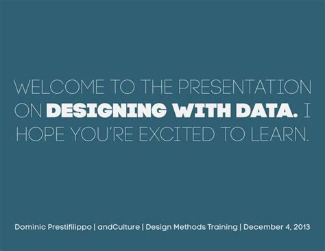 Designing With Data Creating Visualizations To Tell Your Story Ppt