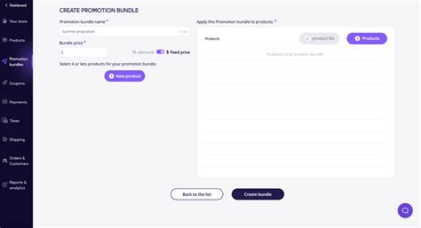 How Can I Create Promotion Bundles Hocoos Knowledge Base