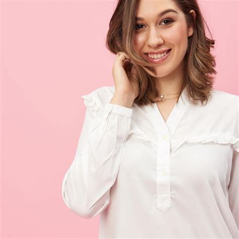 Lorena Hidalgo Femme Blouse Manches Longues