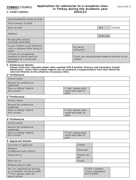 Caf 2 Doc Template Pdffiller