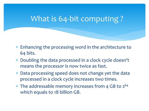 Ppt 64 Bit Computing By Kapil Kaushik Viii Sesmester It Powerpoint