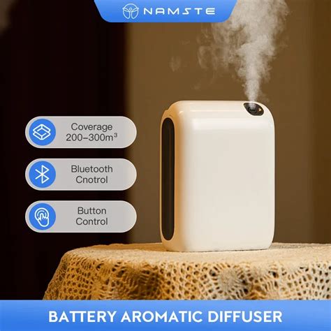 자동차방향제namste 배터리 에센셜 오일 디퓨저 블루투스 홈 아로마 향수 장치 호텔 벽걸이 자동 티몬