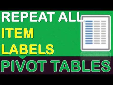 How To Repeat Row Labels In A Pivot Table Brokeasshome