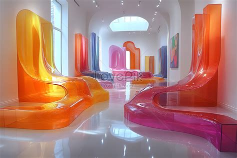 다채로운 현대 미술 설치