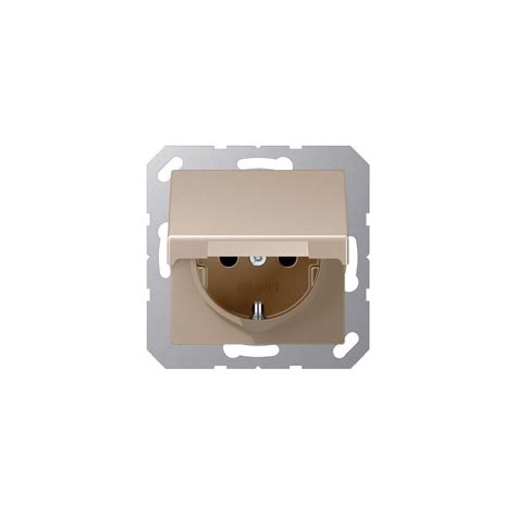 Jung Socket Schuko A1520nbfklch With Hinged Lid 1991