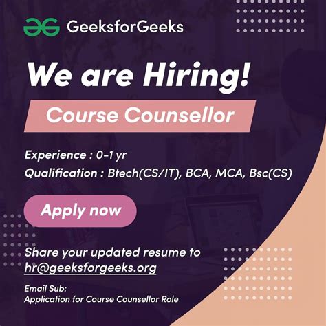 Geeksforgeeks On Linkedin Coursesales Freshers Computerscience Codingcourses Couselor