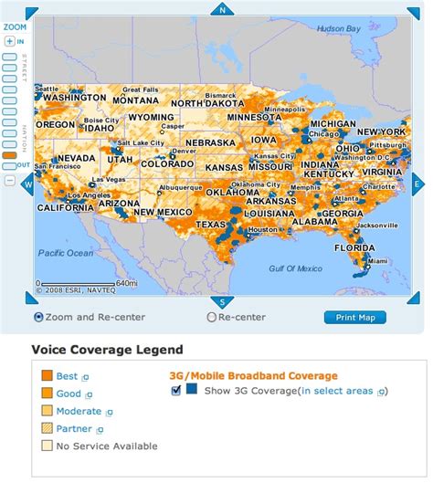 At T G Coverage Area In The Us Map Photo Mactech