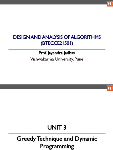 Unit3 Greedy Pdf Combinatorics Computational Problems