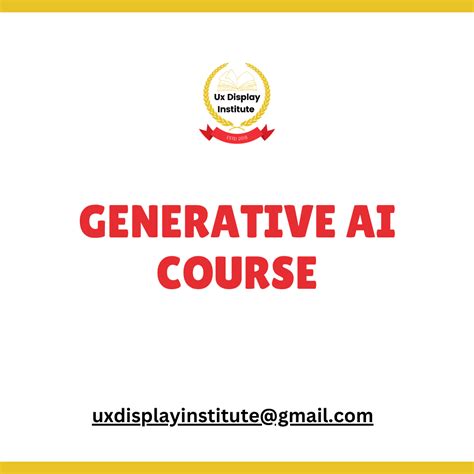Basic Generative Ai Course Learn The Basics Ux Display Institute