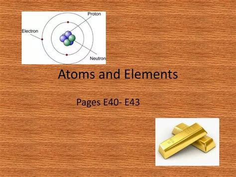 PPT Atoms And Elements PowerPoint Presentation Free Download ID