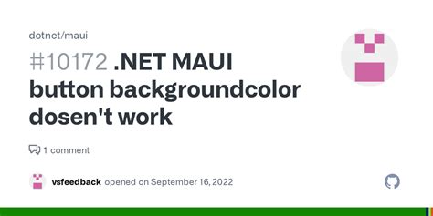 maui button backgroundcolor dosen t work · issue 10172 · dotnet