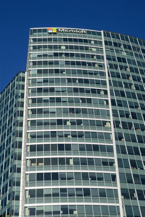 Microsoft Office Tower In Bellevue With Name And Logo Editorial Image