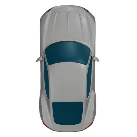 Premium Psd 2d Green Sports Car Top View