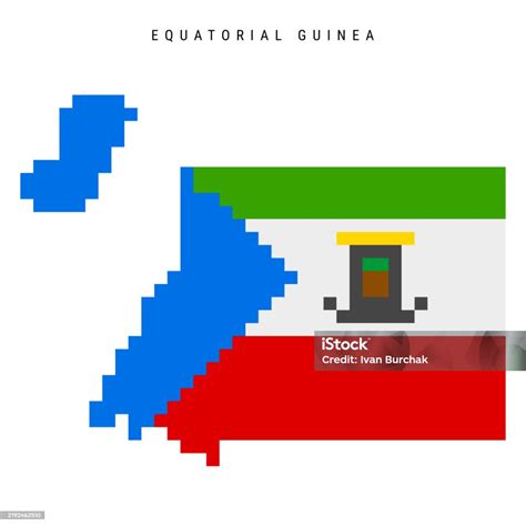적도 기니 픽셀 플래그 지도 아이콘입니다 흰색에 고립 된 평면 벡터 그림 1980 1989 년에 대한 스톡 벡터 아트 및 기타 이미지 1980 1989 년 1990