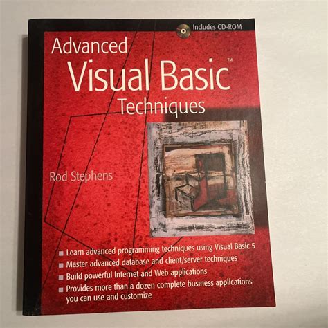 Advanced Visual Basic Techniques By Rod Stephens