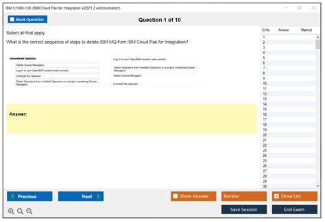 IBM Cloud Pak For Integration V2021 2 Administration C1000 130 Practice Exam Dumps 2025 Actual
