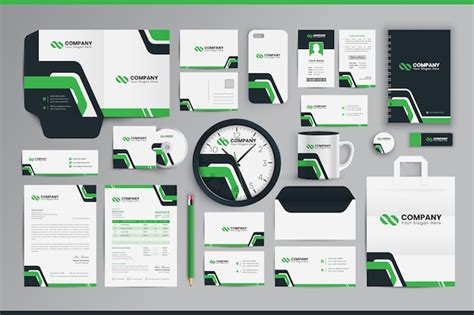 Premium Vector Corporate Business Stationery Template Design Set With Brand Identity Package