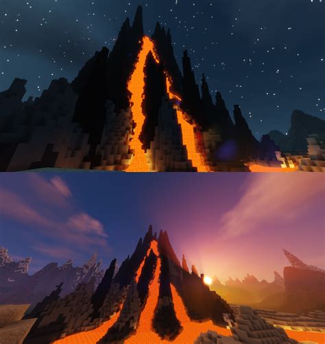 Minecraft Volcano Schematic Big Volcano Minecraft Map