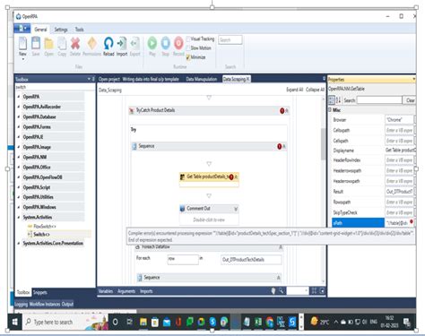 get table activity openrpa openiap