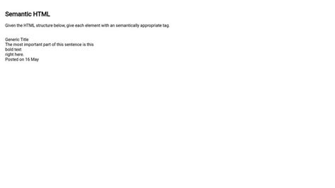 Css Practices Semantic Html