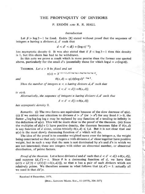 1979 26erdos Pdf Mathematics Number Theory