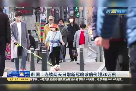 韩国：连续两天日增新冠确诊病例超30万例