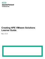 Creating HPE VMware Solutions Pdf Creating HPE VMware Solutions Learner Guide Rev 21 31