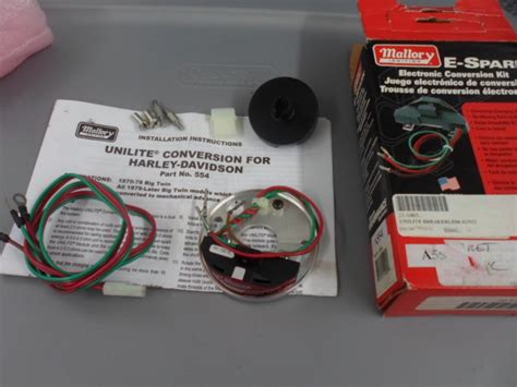 Nos Mallory Harley Davidson Unilite Breakerless Ignition Conversion Kit