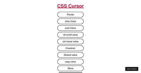 Css Cursor Codesandbox