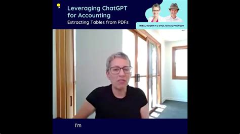 Leveraging Chatcpt For Accounting Extracting Tables From Pdfs Youtube