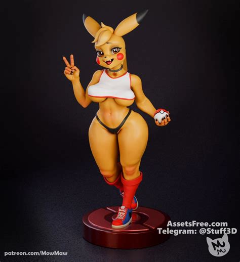 Pikachu 3d Print Model Download Free