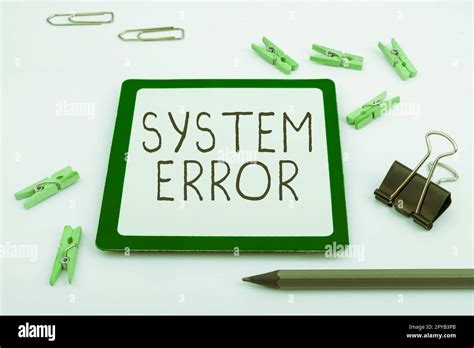 Sign Displaying System Error Word For Technological Failure Software Sign Displaying System Error Word For Technological Failure Software