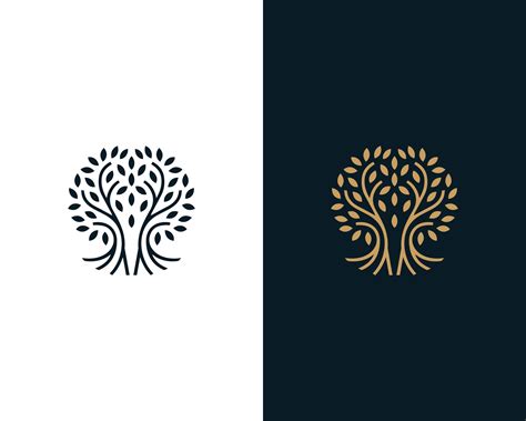 Line Tree Logo Design Icon Concept Template 44244628 Vector Art At Vecteezy