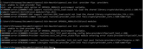 Osslproviderloadnull Legacy Failes To Load Windows 10 · Issue 19368 · Opensslopenssl