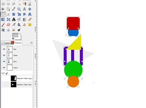 Clown Fish Cafe Alignment And Distribution Of Graphic Elements In GIMP