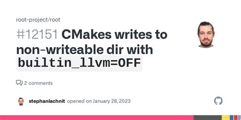 CMakes Writes To Non Writeable Dir With Builtin Llvm OFF Issue