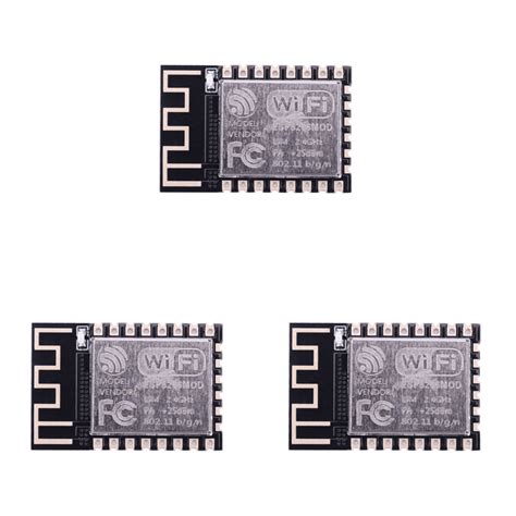 módulo inalámbrico wifi serie esp8266 de 3 piezas módulo electrónico