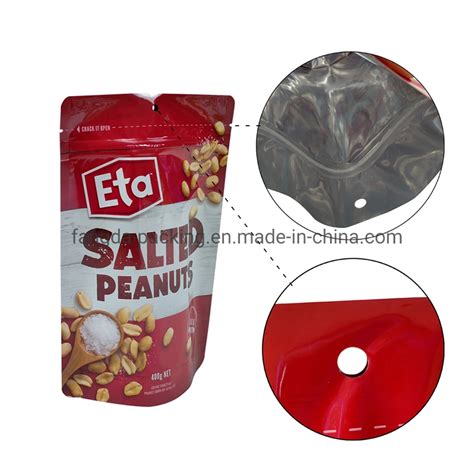 Custom Peanut Plastic Packaging Material Packaging Bag And Zipper Bag