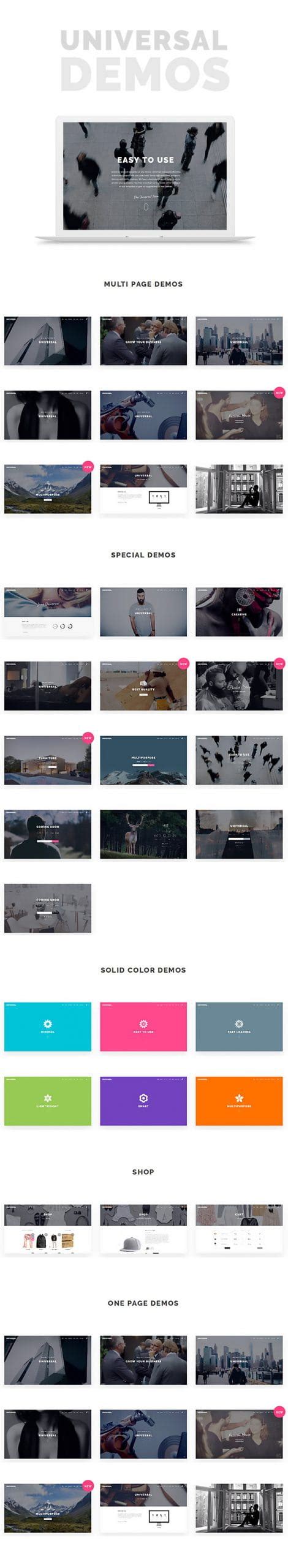 Universal Smart Multi Purpose Html5 Template Buy On Templatesexpert