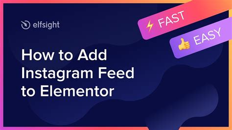 How To Embed Instagram Feed On Elementor Youtube