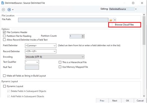 Configuring The Cloud Connector Object With The Azure Data Lake Gen 2 Storage Provider