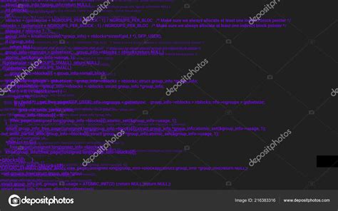 Purple Screen Coding Hacker Concept Animation Glitch Programming Code