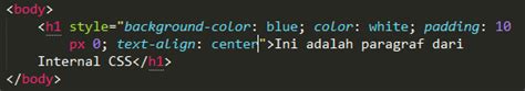 Perbedaan Css Internal External Dan Inline Kursus Website Terbaik