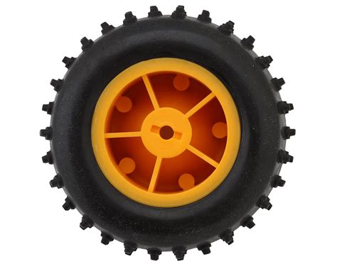 Losi Mini Jrxt Pre Mounted Rear 6 Row Tire Set Orange 2 Los41031