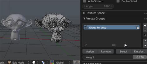 How Do I Transfer Only Single Vertex Groups Between Objects Blender Stack Exchange