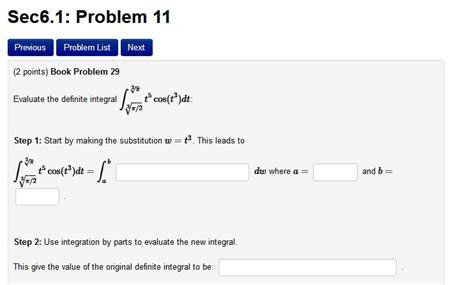 Solved Sec61 Problem 11 Previous Problem List Next 2
