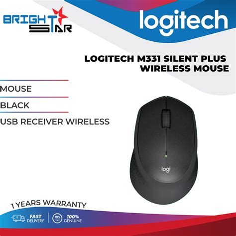 Logitech M331 Silent Plus Wireless Mouse Usb Receiver Wireless Red
